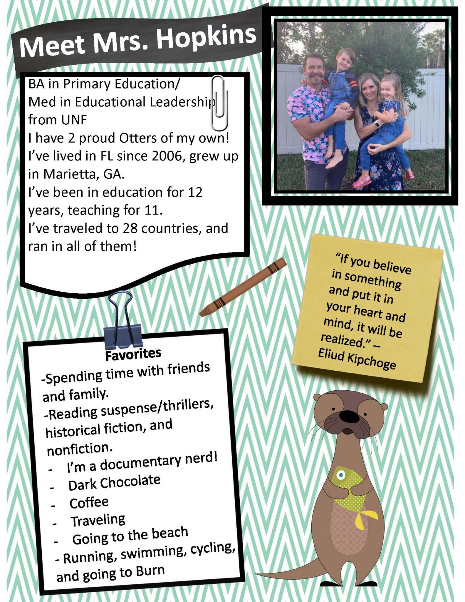 Meet Ms. Hopkins – Ocean Palms Elementary School